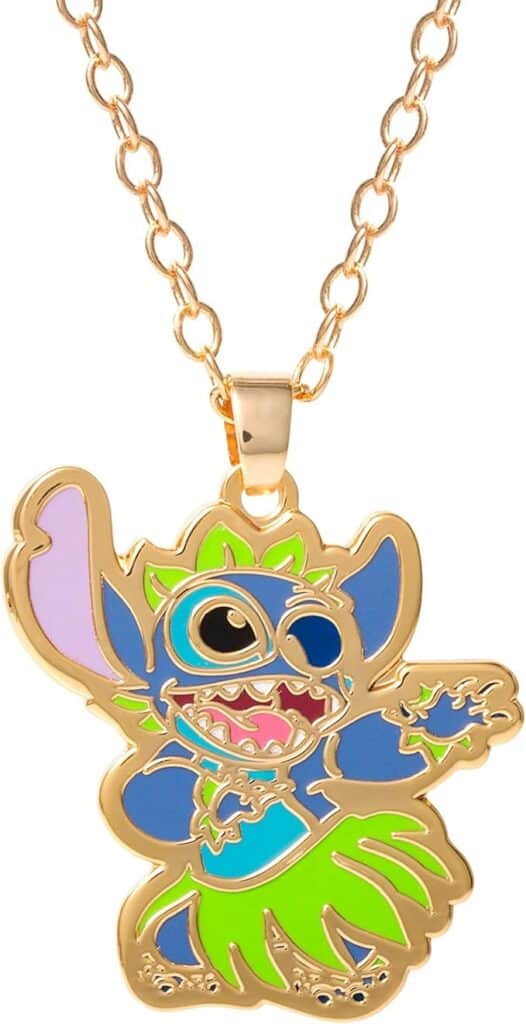 Disney Discovery: Sparkly Stitch Pendant Necklace - Jewelry