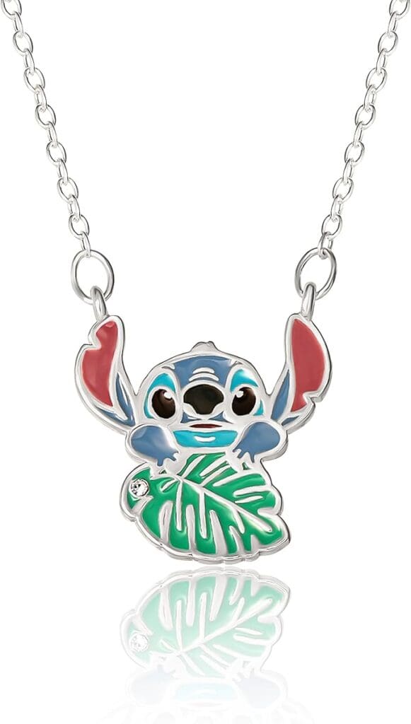 Disney Discovery: Sparkly Stitch Pendant Necklace - Jewelry