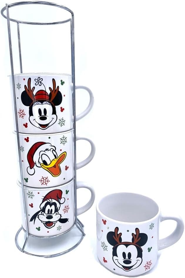 Disney Discovery: Holiday Character Stacking Mugs - home