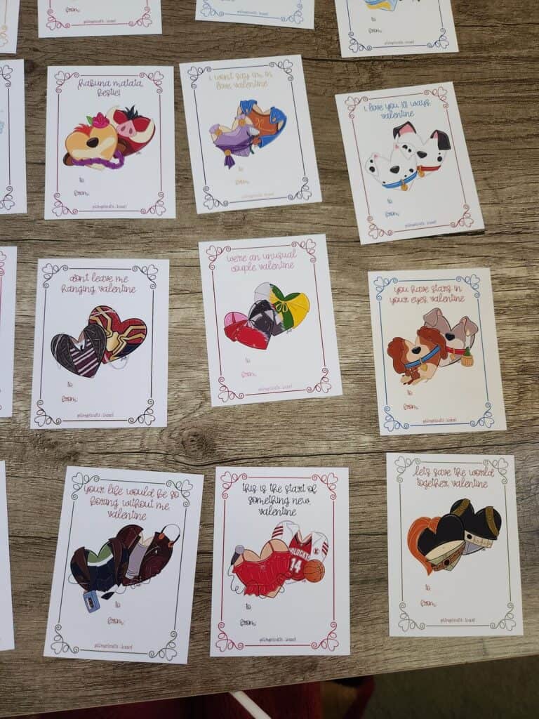 Express Your Feelings with Disney Character Heart Valentines - Decor